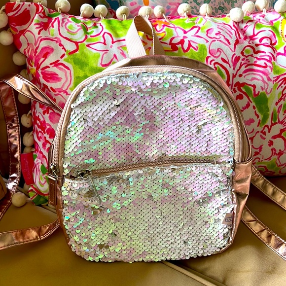 Target | Accessories | Rose Gold Sequin Mini Backpack | Poshmark